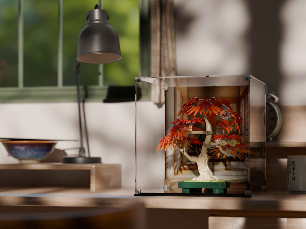 LEGO® Japanese Red Maple Bonsai Tree (10348) Display Case