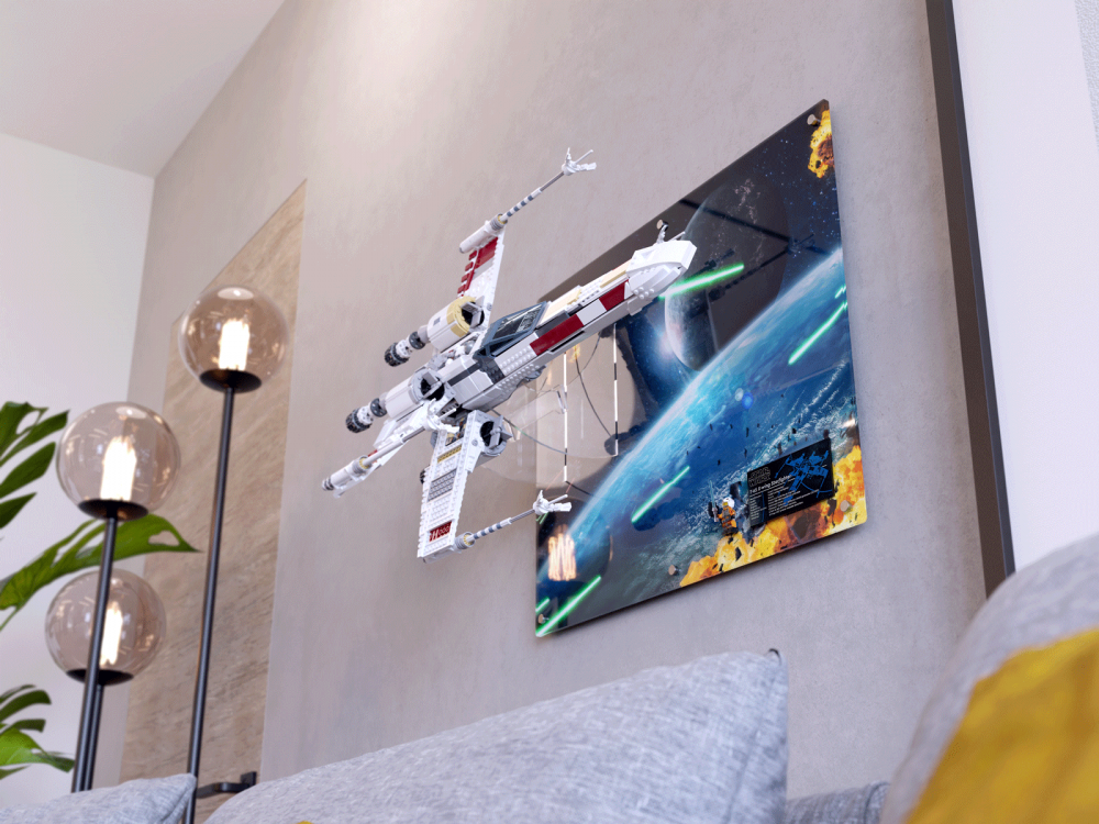 Wall Art Mount for LEGO® Star Wars: X-Wing Starfighter™ (75355)