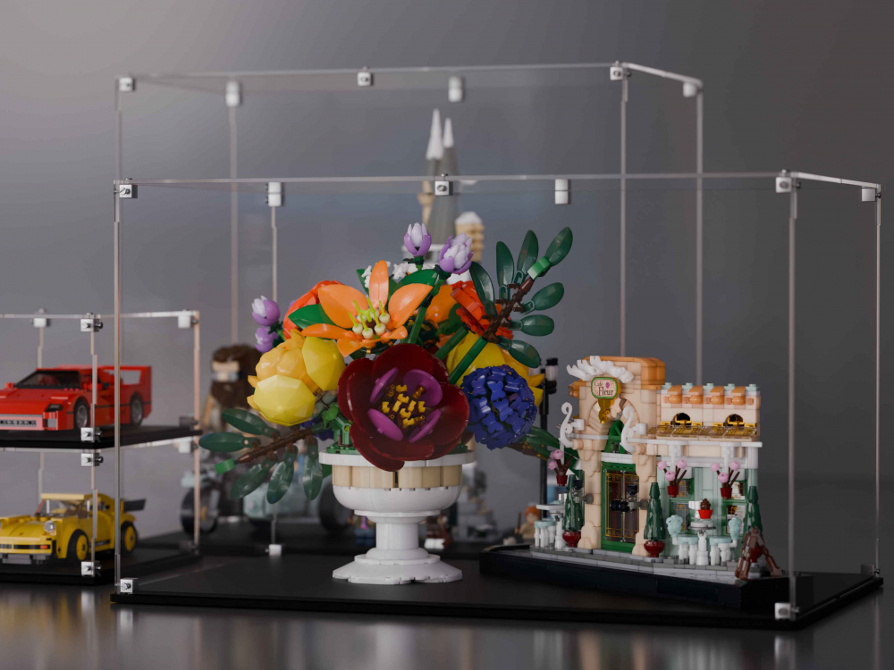 Custom LEGO Display Case - Matt Black Base