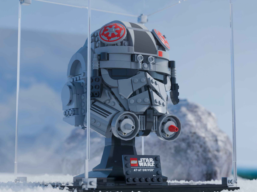 LEGO® AT-AT Driver™ Helmet (75429) Display Case