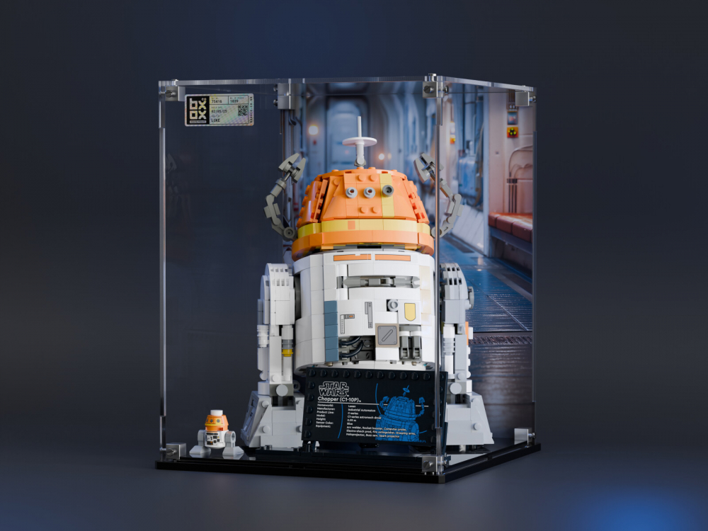LEGO® Chopper (C1-10P)™ Astromech Droid (75416) Display Case