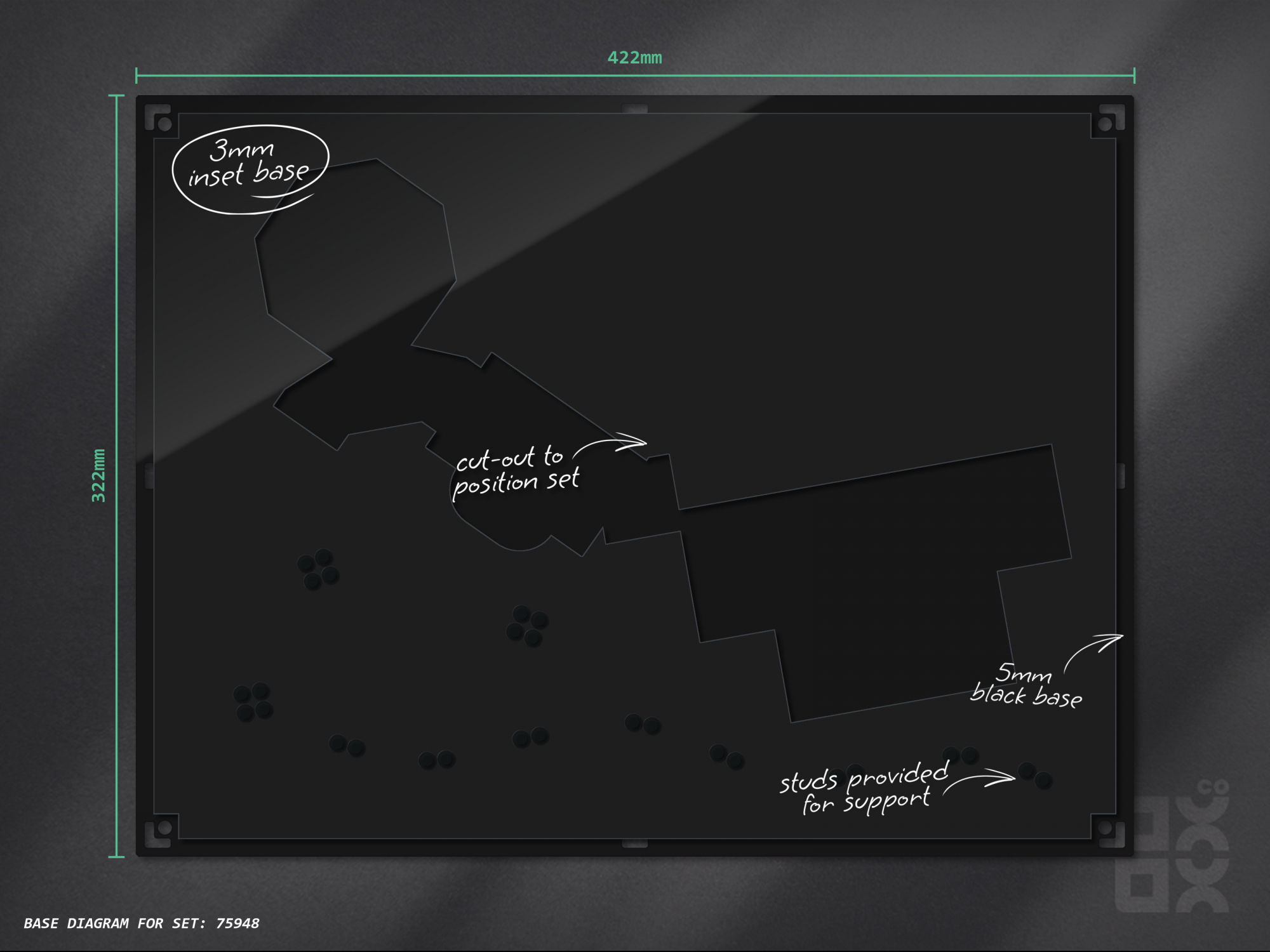 LEGO® Hogwarts Clock Tower Display Case (75948)