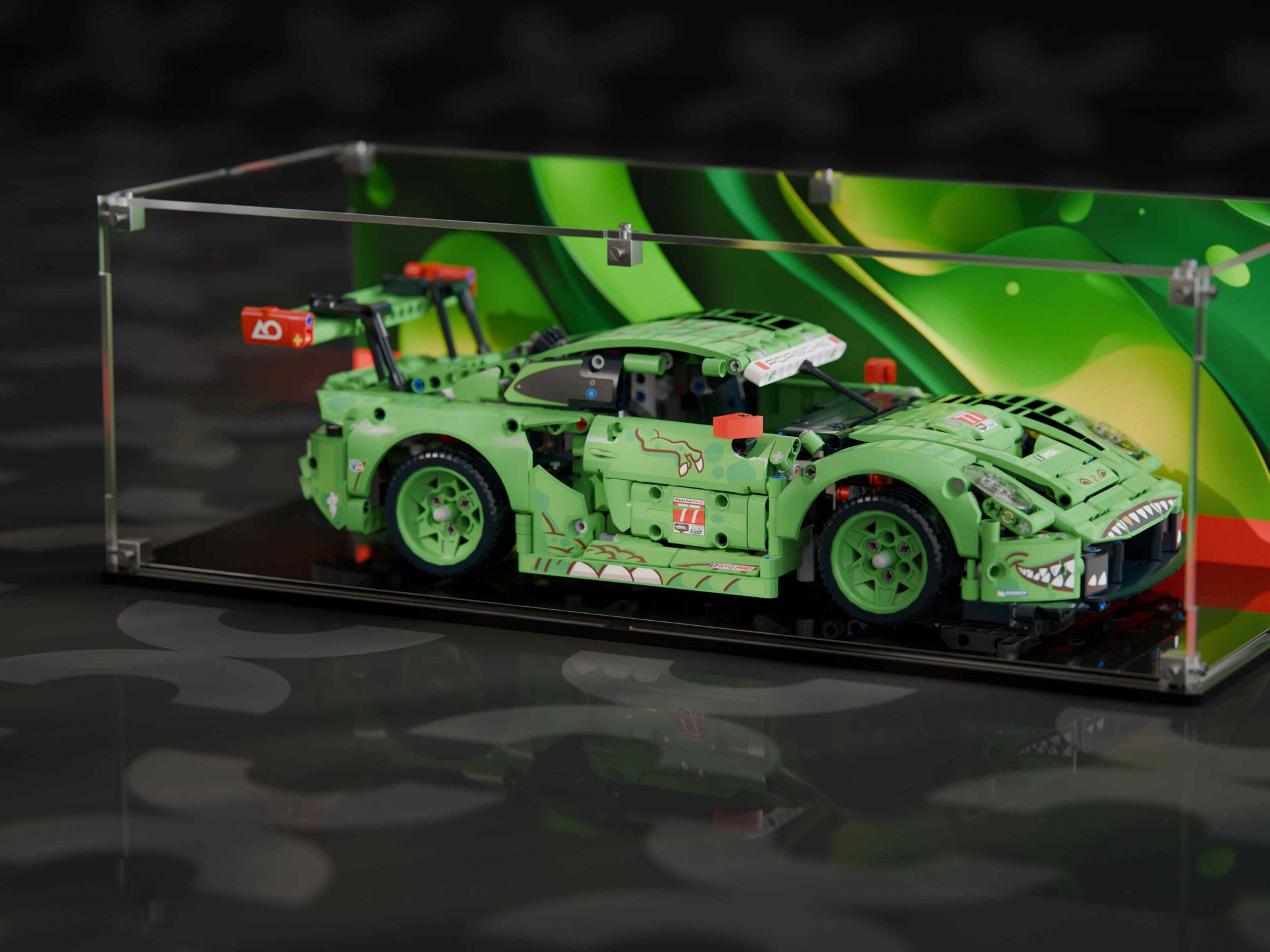 LEGO® Porsche 911 GT3 R REXY AO Racing (42224) Display Case