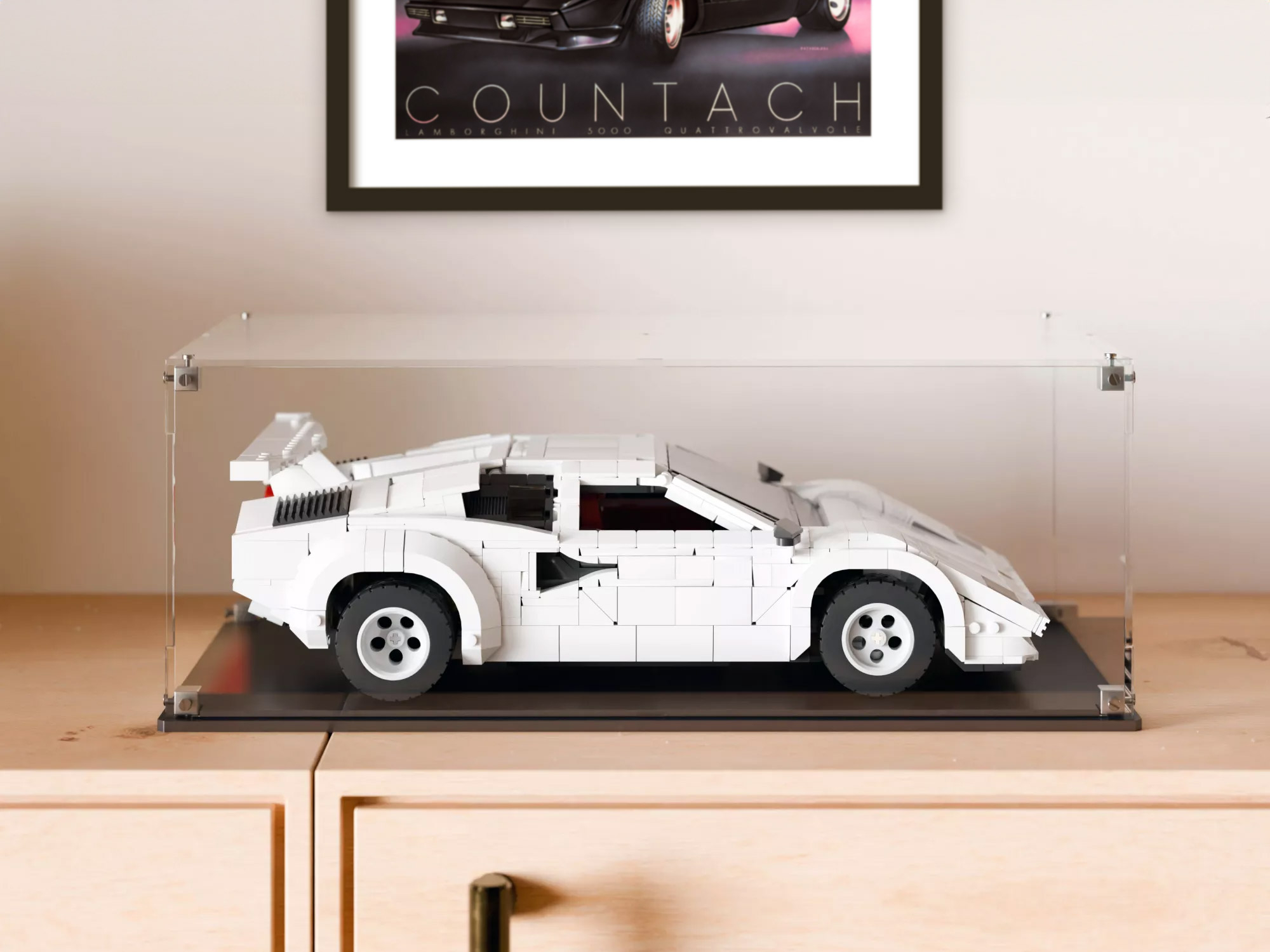 LEGO® Lamborghini Countach 5000 Quattrovalvole (10337) Display Case