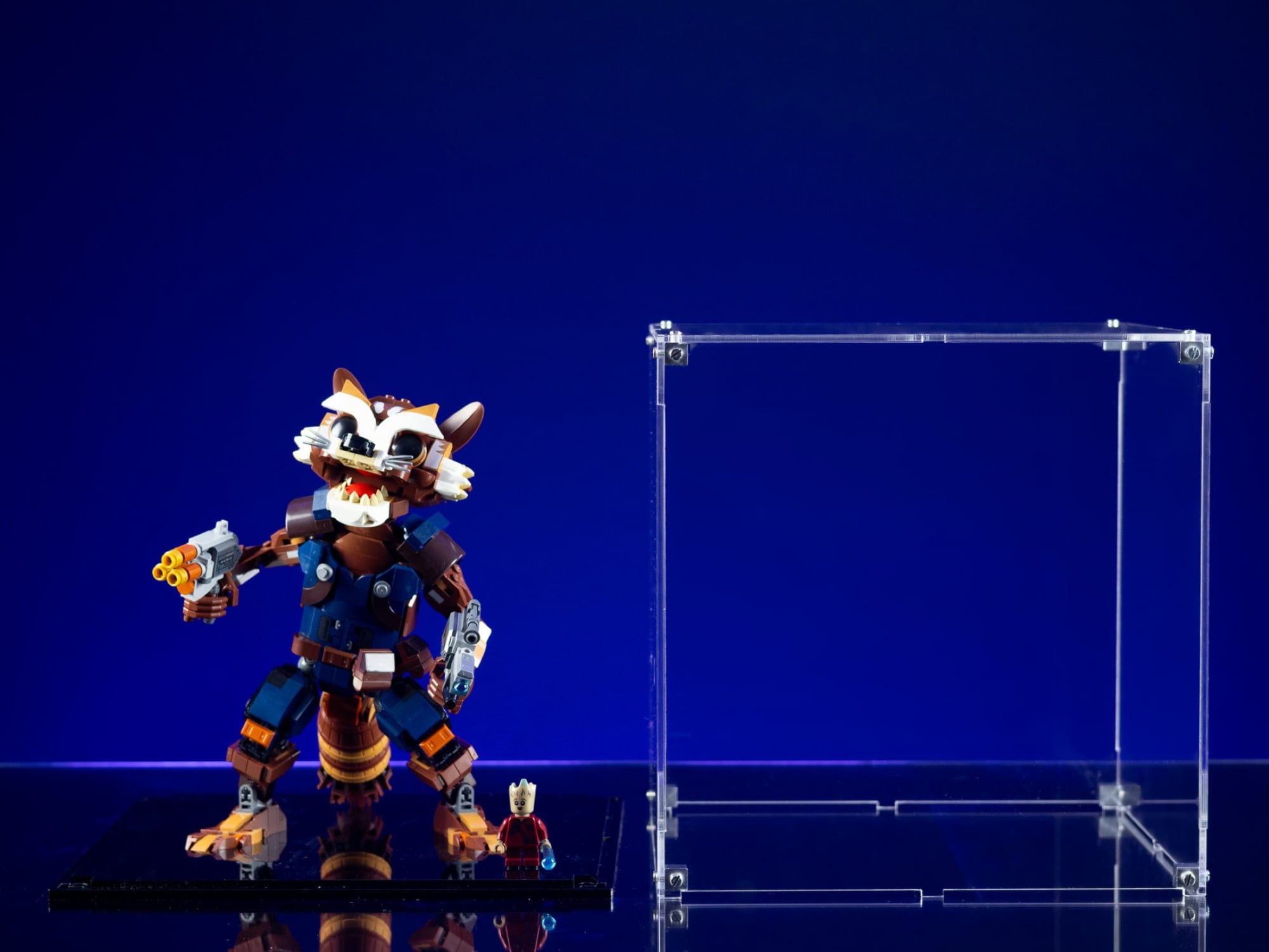 LEGO® Rocket & Baby Groot (76282) Display Case