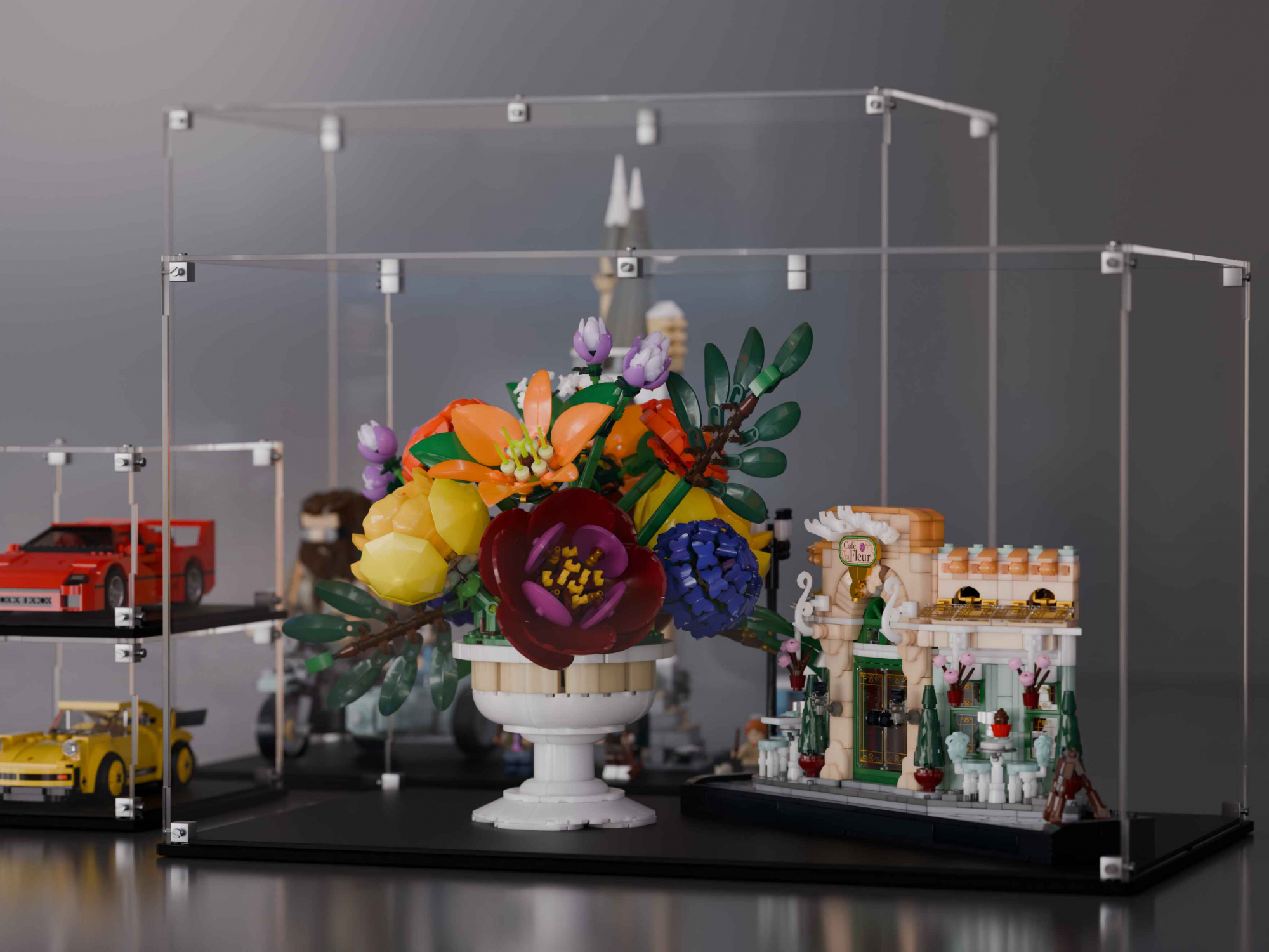 Custom LEGO Display Case - Matt Black Base