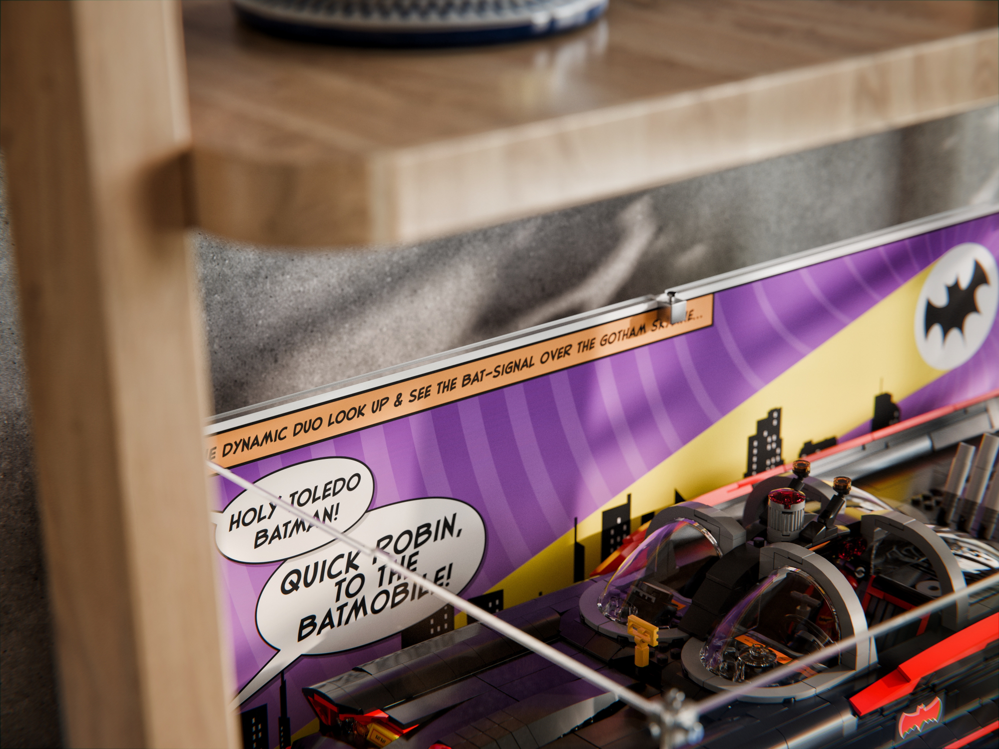 LEGO® Batman™: The Classic TV Series Batmobile™ (76328) Display Case