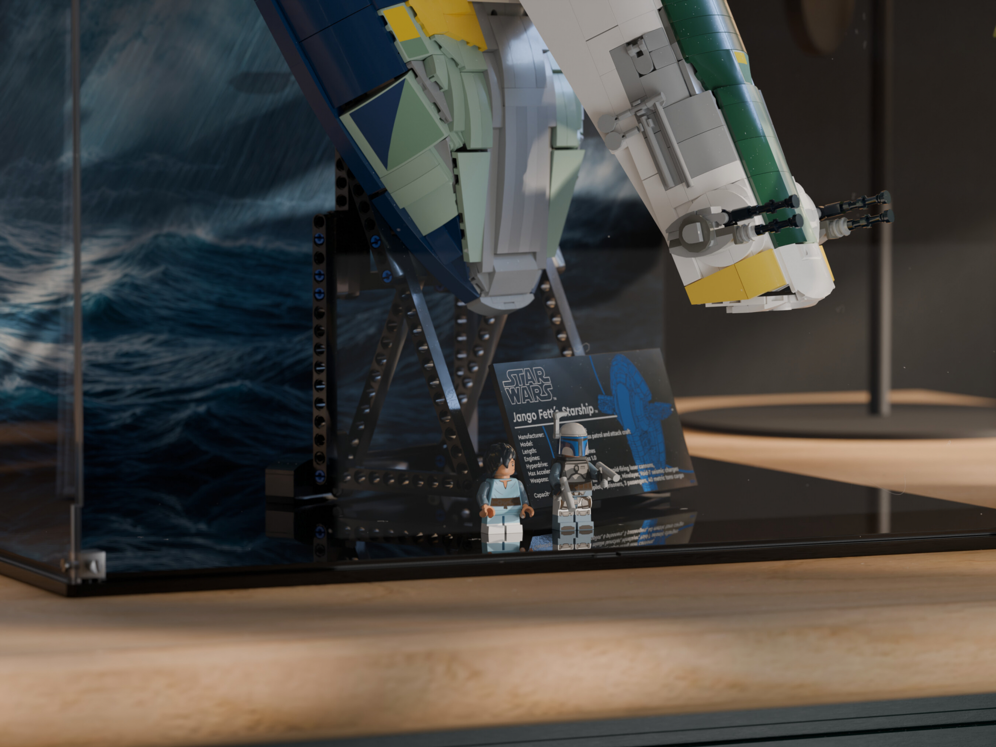 LEGO® Jango Fett's Firespray-Class Starship (75409) Display Case