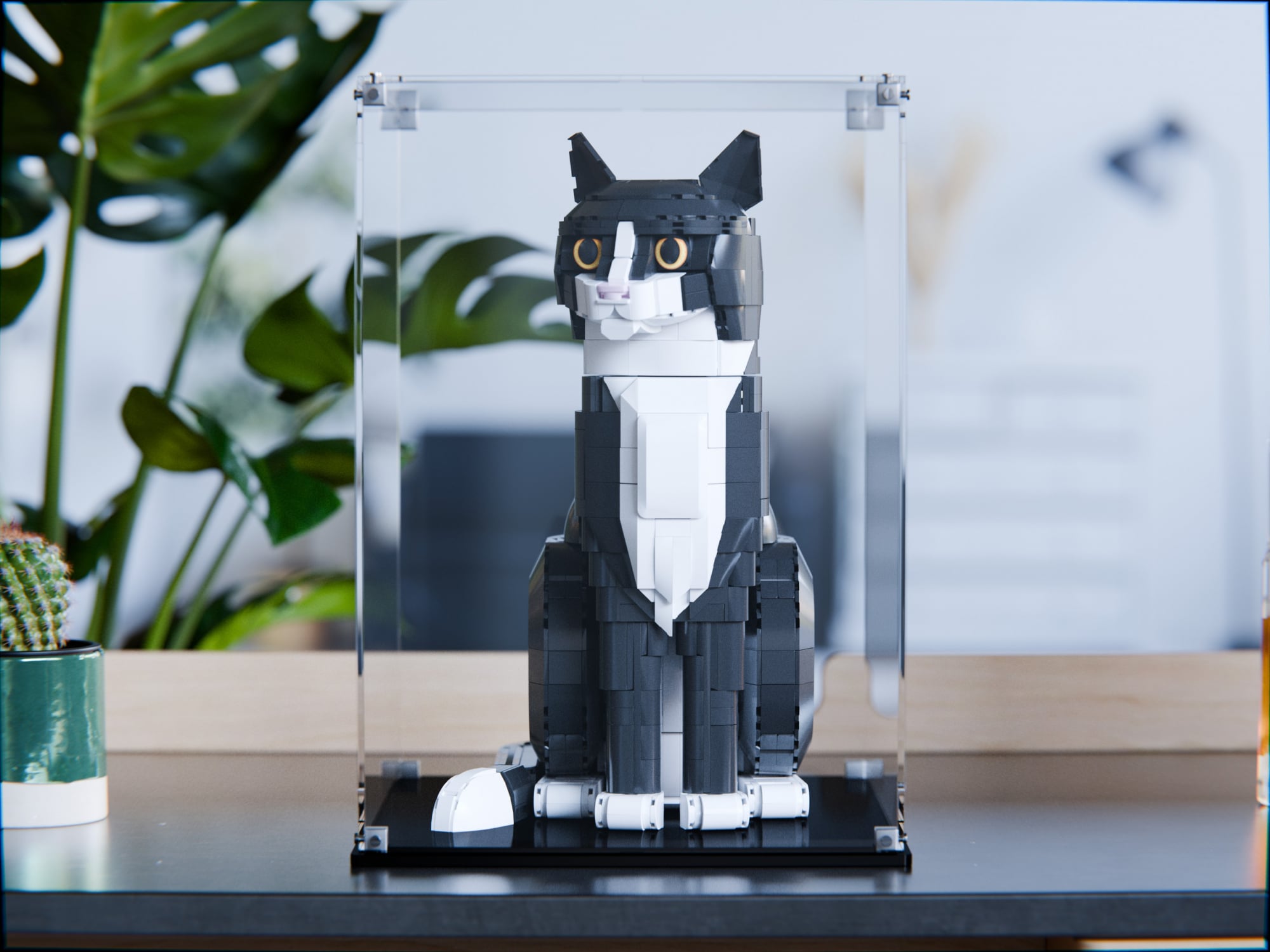 LEGO® Tuxedo Cat (21349) Display Case