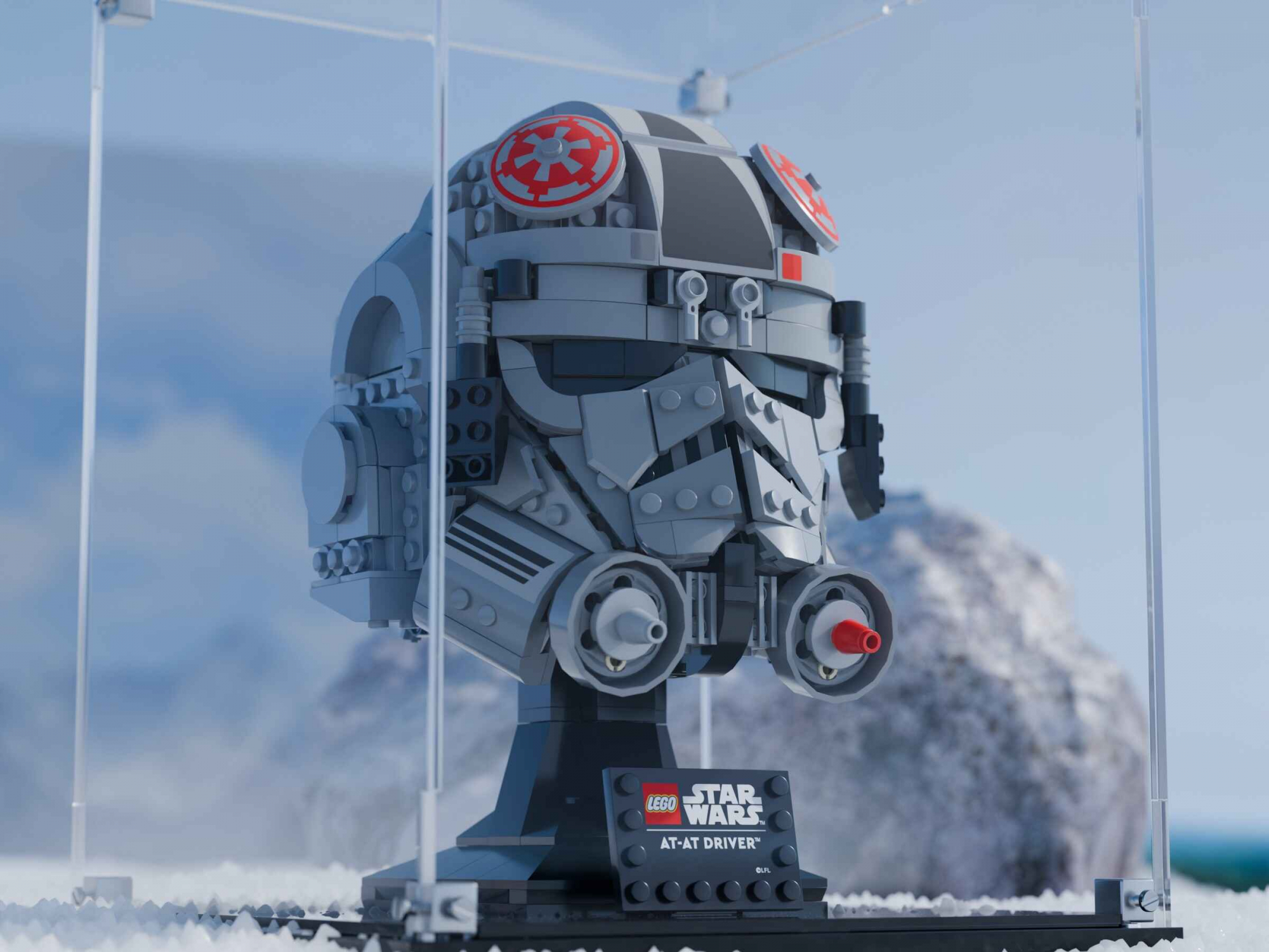 LEGO® AT-AT Driver™ Helmet (75429) Display Case