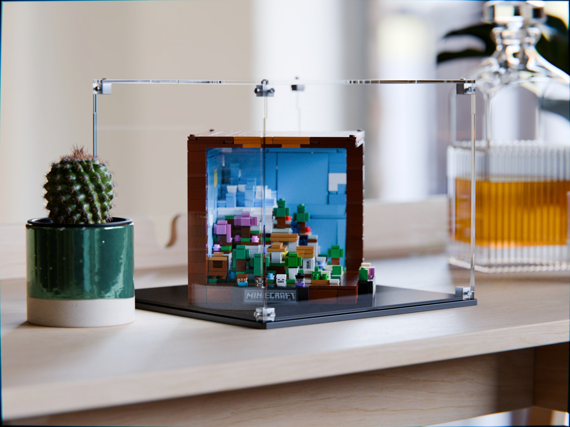 LEGO® Minecraft The Crafting Table (21265) Display Case