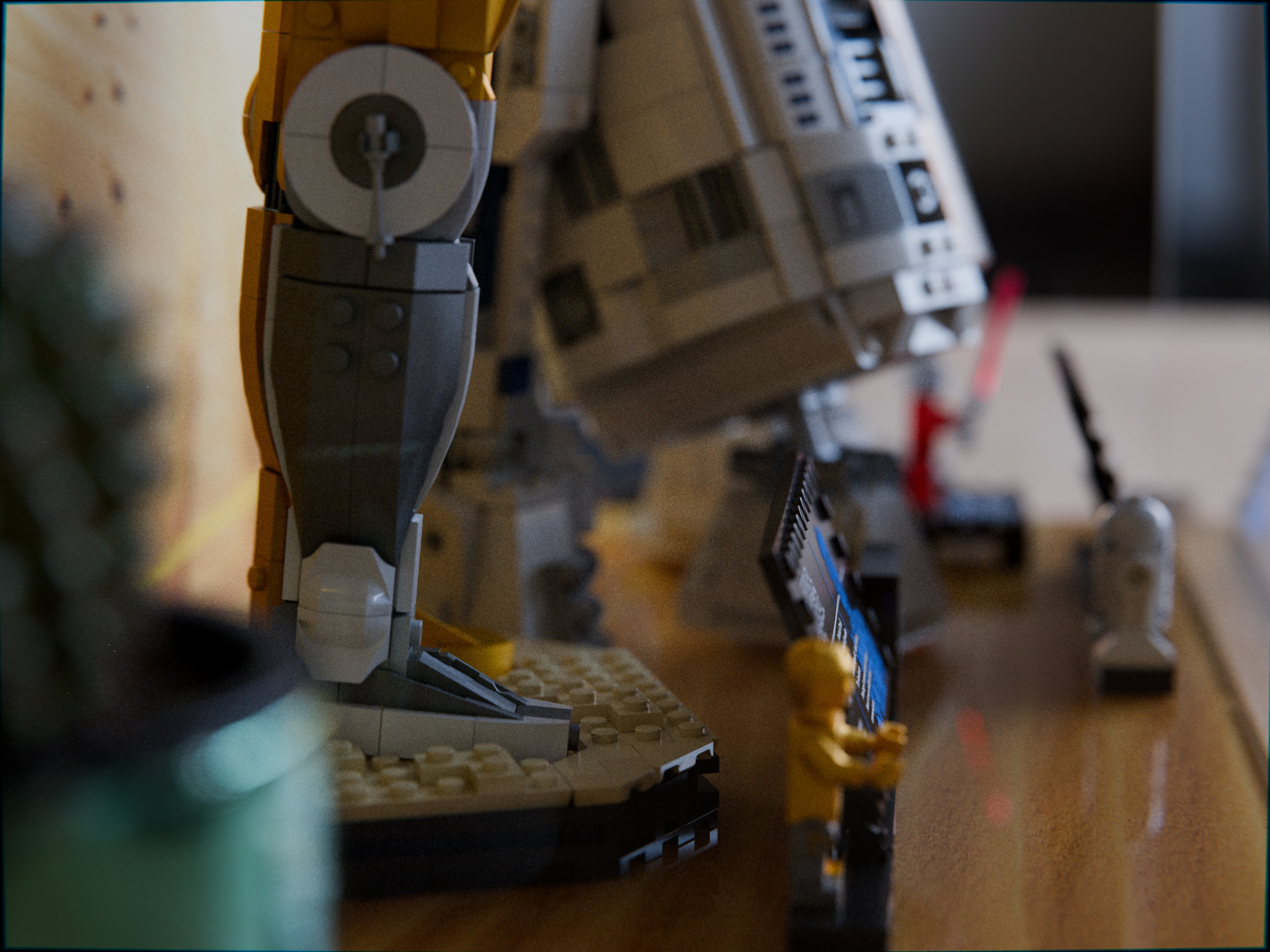 SPECIAL EDITION - LEGO® C-3PO™ (75398) & R2-D2™ (75379) Display Case