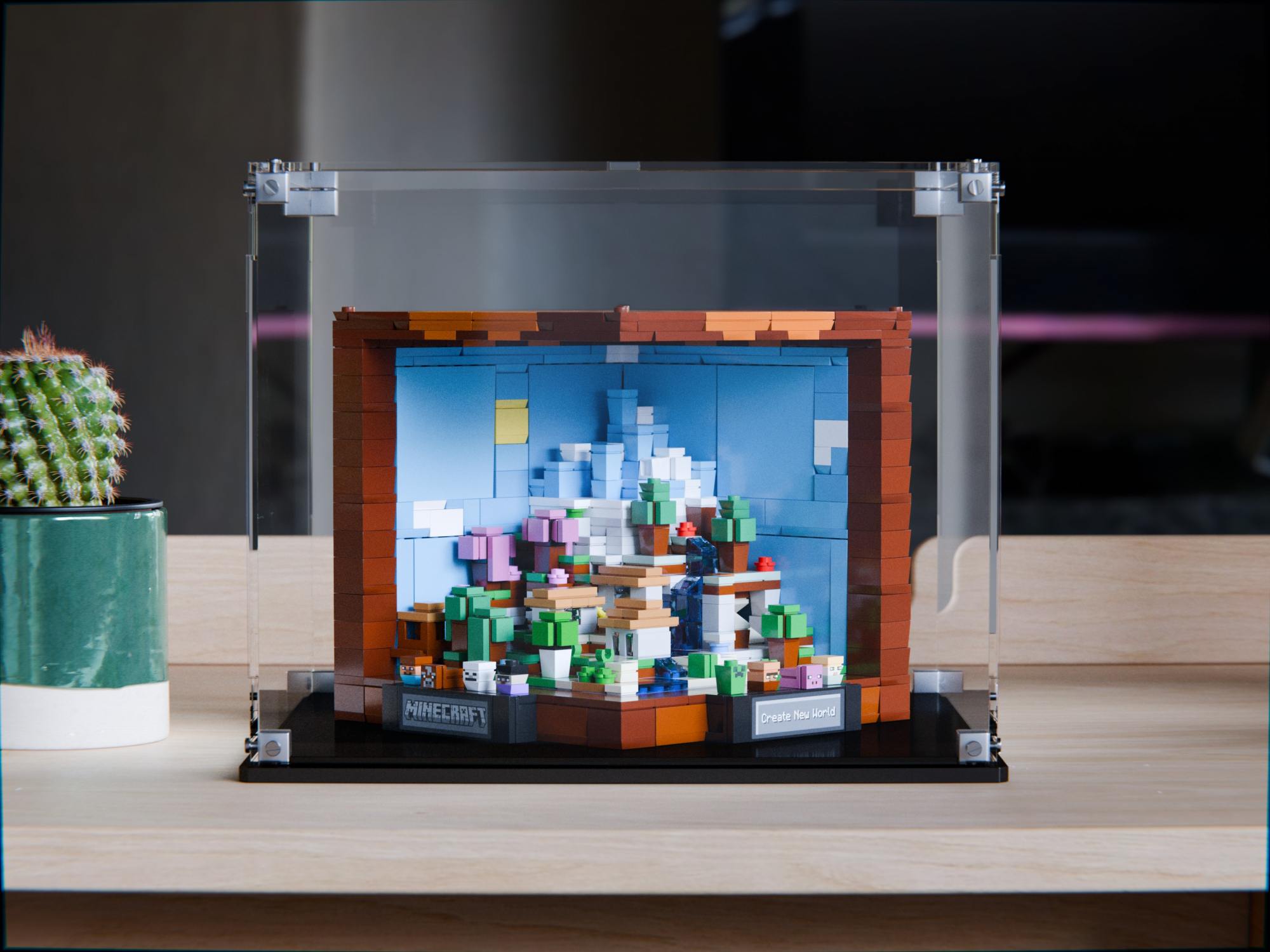 LEGO® Minecraft The Crafting Table (21265) Display Case
