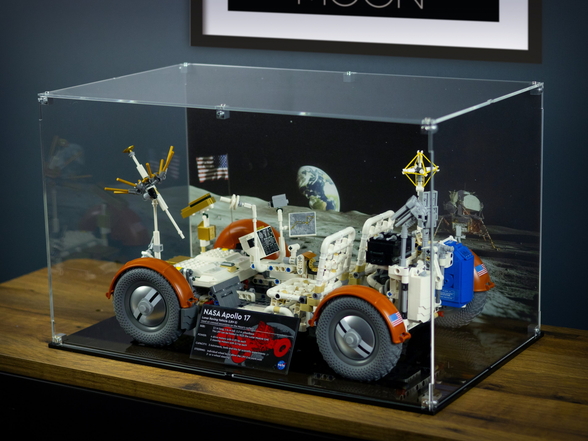 LEGO® NASA Apollo Lunar Roving Vehicle - LRV (42182) Display Case